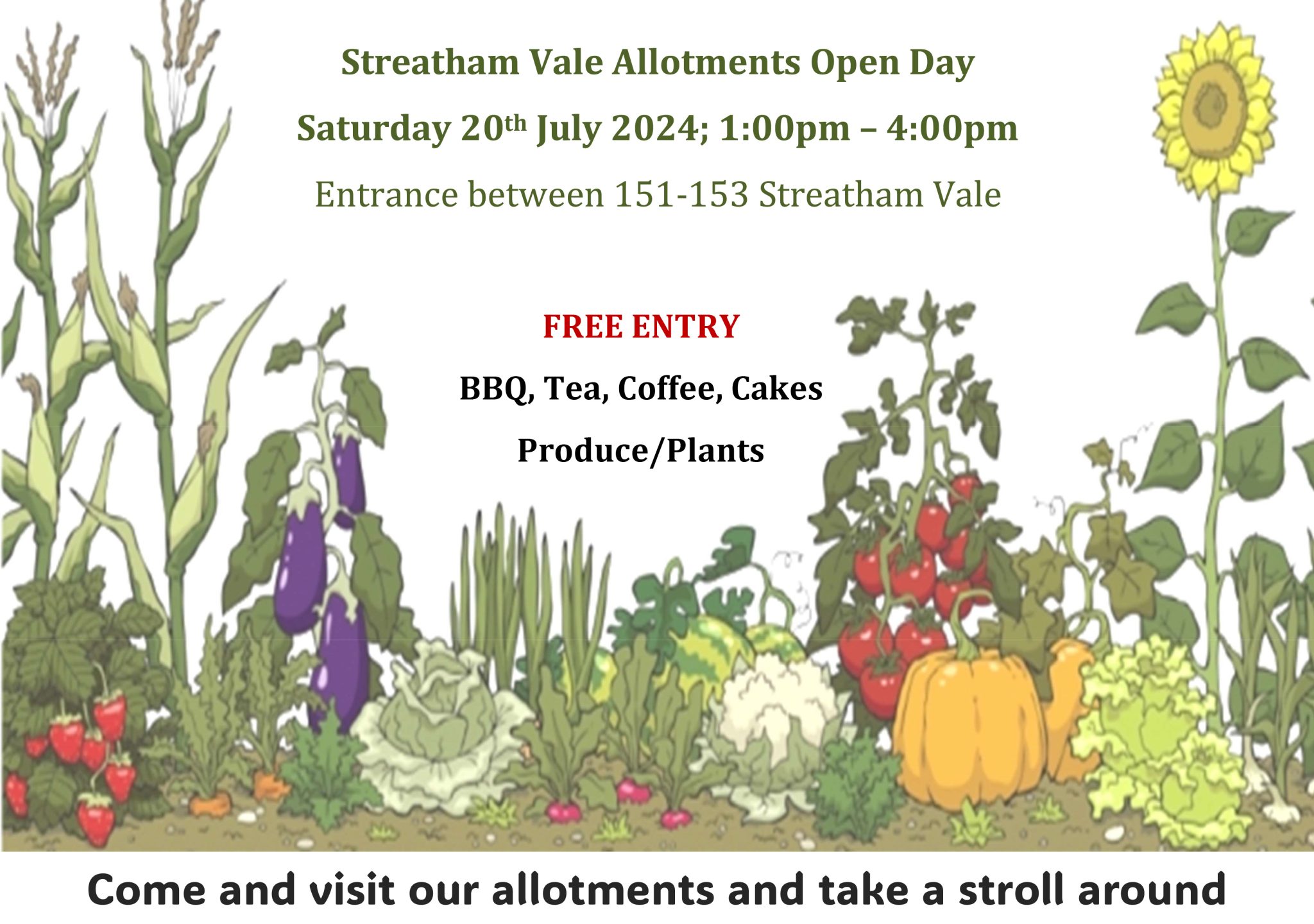 Allotment open Day on 20th July!